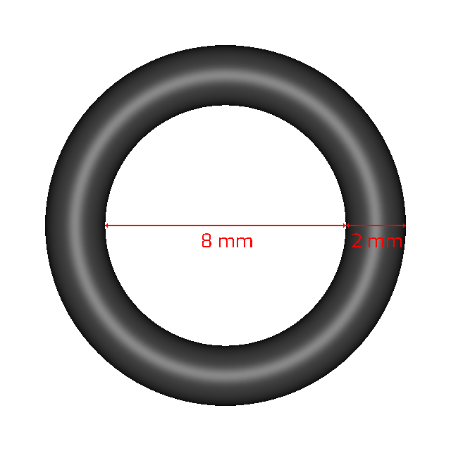 B1000-2X8 Metric O-rings