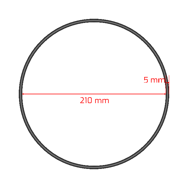 B1000-5X210 O-rings JIS B 2401 GM210