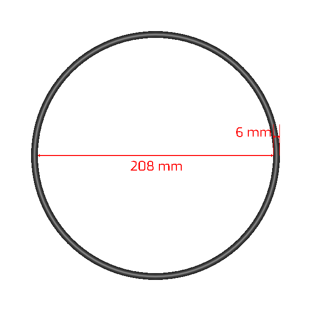 B1000-6X208 Metric O-rings