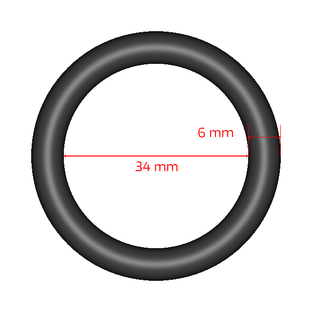 B1001-6X34 Metric O-rings
