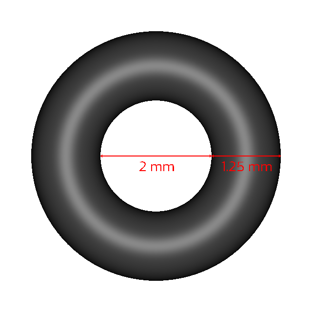 E1055-1.25X2 Metric O-rings