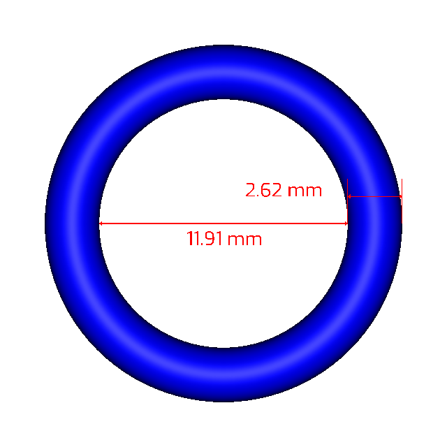 F1000-2.62X11.91 O-rings BS 1806 614