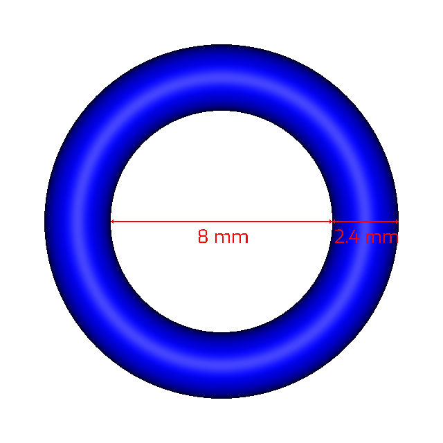 F1024-2.4X8 Metric O-rings