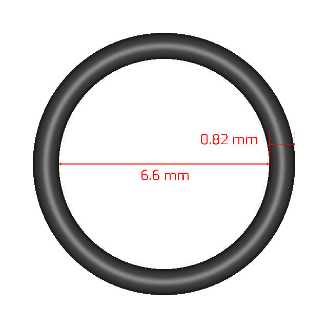 L1002-.82X6.6 Metric O-rings