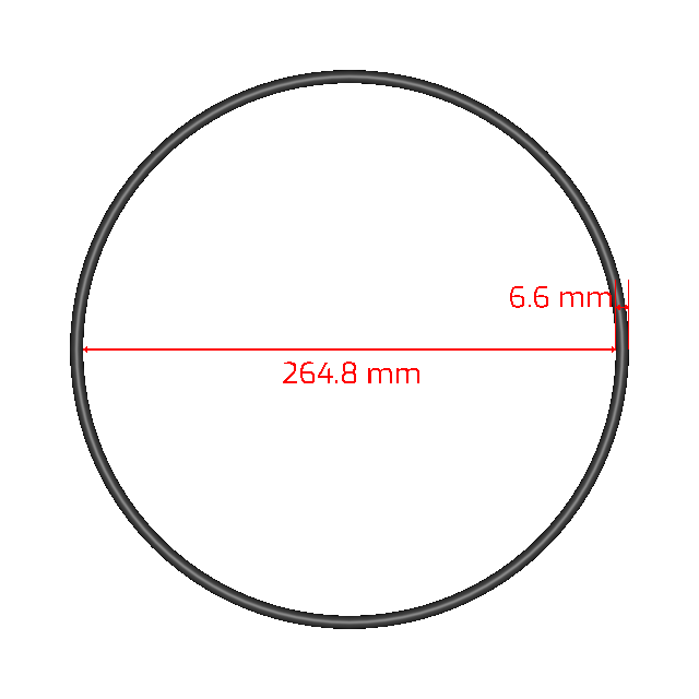 Parker Seal® N0756-75 -6.60X264.80 O-rings 5-976