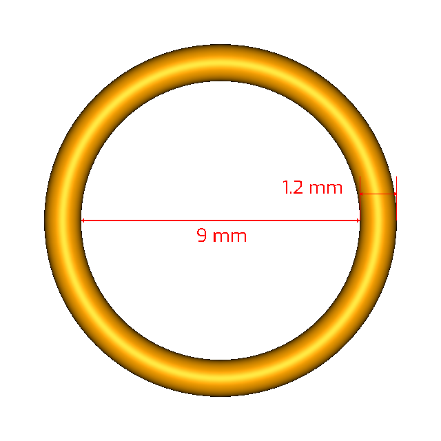 S1000 1 2X9 Metric O rings S1000 1 2X9 Metric O rings