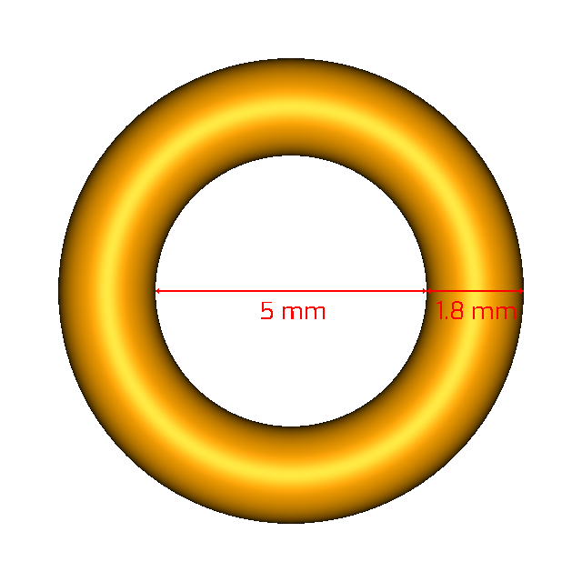 S1000 1 8X5 Metric O rings