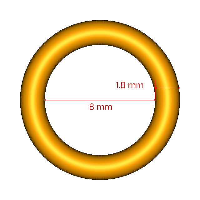 S1000-1.8X8 Metric O-rings