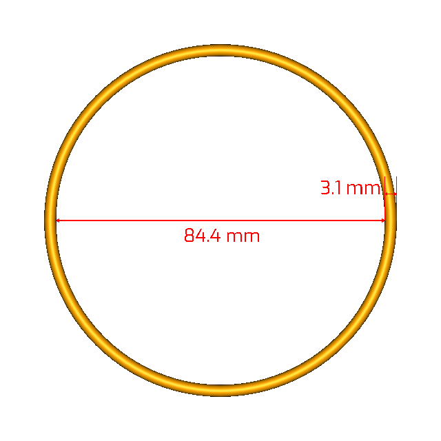 S1000-3.1X84.4 O-rings JIS B 2401 G85