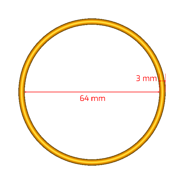 S1000-3X64 Metric O-rings