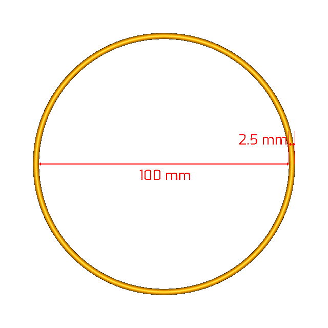 S1001-2.5X100 Metric O-rings