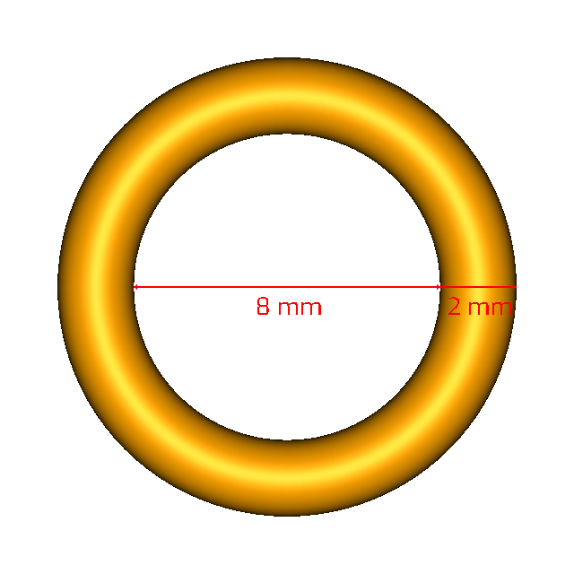 S1001-2X8 Metric O-rings