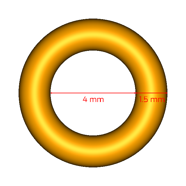 S1004 1 5X4 Metric O rings s1004-1-5x4-metric-o-rings