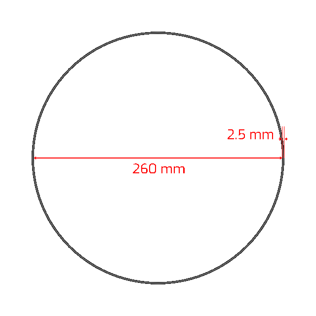 V1000-2.5X260 Metric O-rings