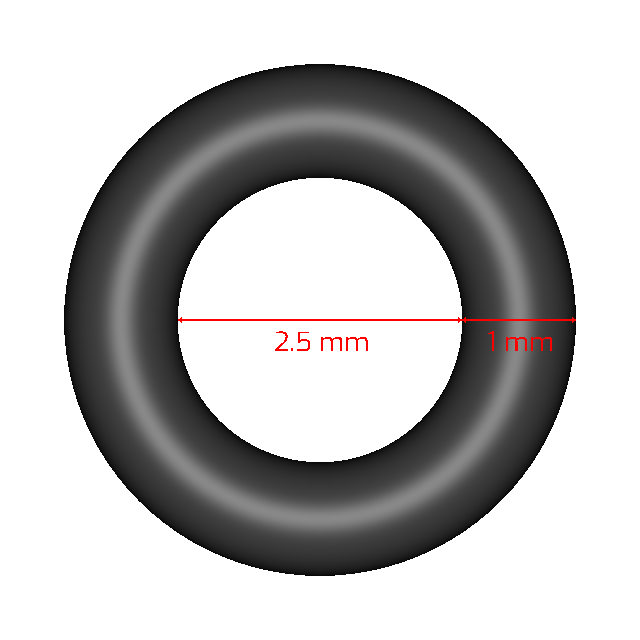 V1052-1X2.5 O-rings JIS B 2401 SS025