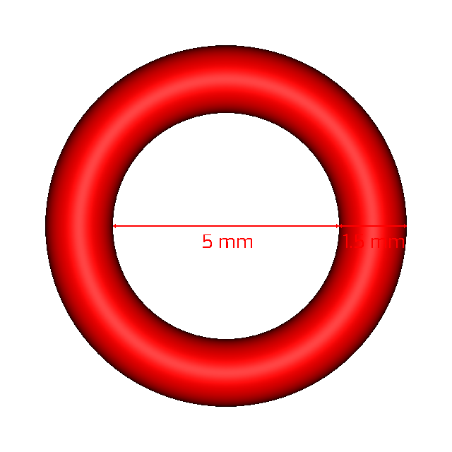 V1125-1.5X5 Metric O-rings